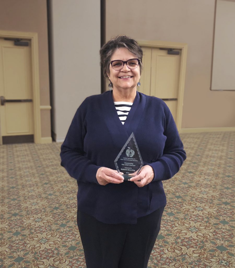 Barbara Browning receives New Adult Educator of the Year for work with ...
